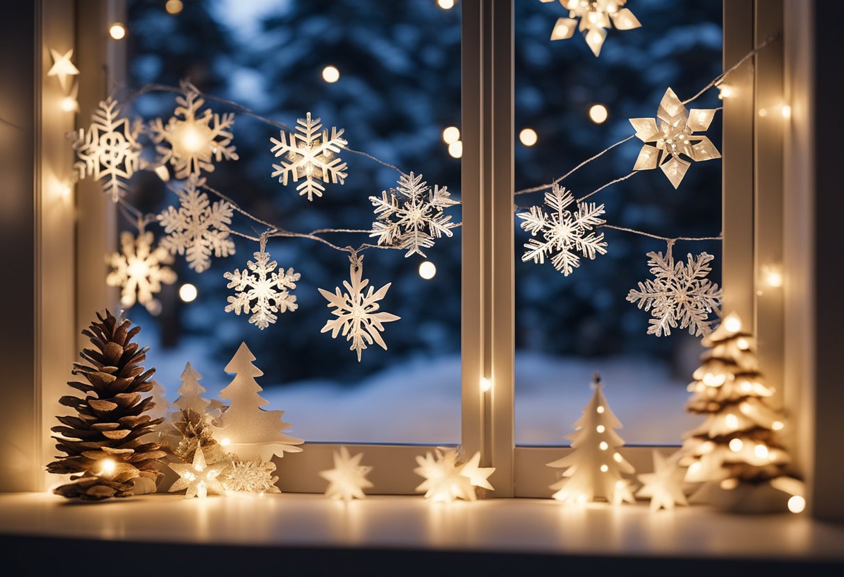 Ideer til julepynt til vinduet: Kreative og Letlavede Dekorationer